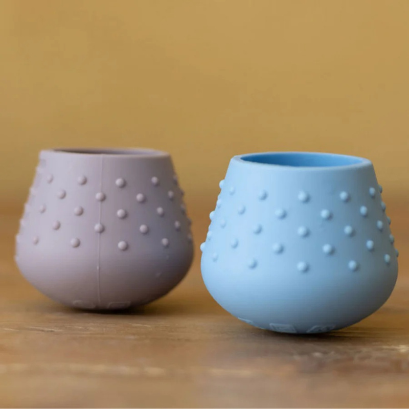 香港行貨 Tidy Tot Dinky Cup 自動平衡學習杯｜英國品牌嬰兒斷奶學習杯（藍色／粉灰色） - Baby Monster