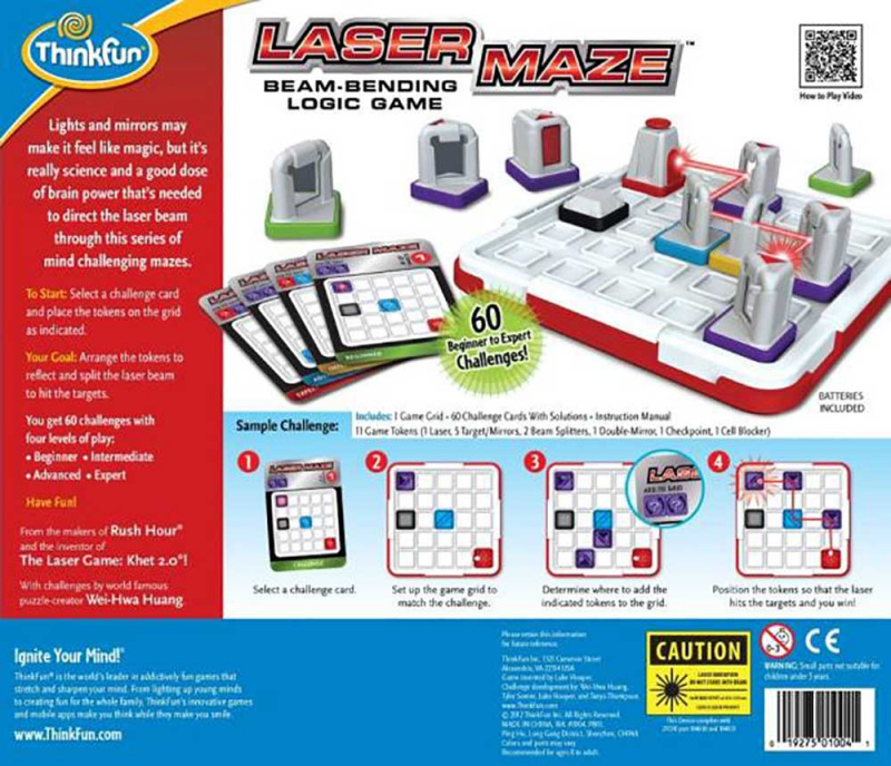 ThinkFun🧩《雷射迷宮Laser Maze》🔦STEM玩具 - 童樂高飛STEM香港教育玩具－Kidrise STEM ...