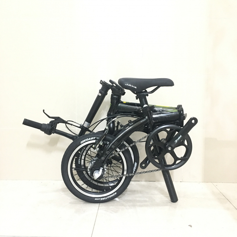 New 14吋鋁合金內3速摺疊單車 Black Java X3 14" wheel Folding Bike foldable bicycle 3 Speed - 28goods