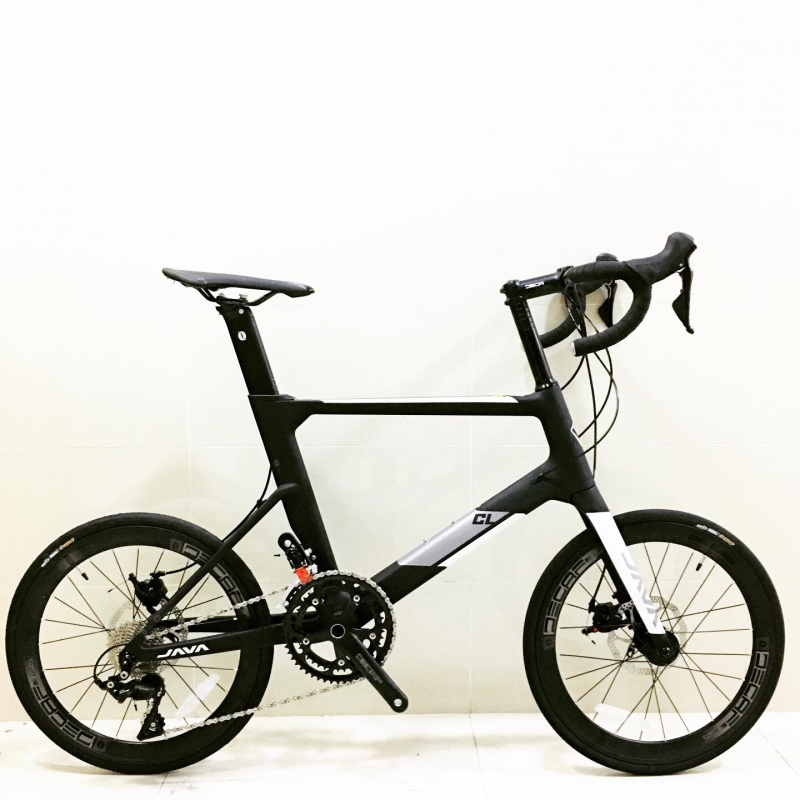 Matt black white JAVA CL-CB-22 CARBON 20" 451 碳纖維小輪徑公路車灣把 22s - 28goods