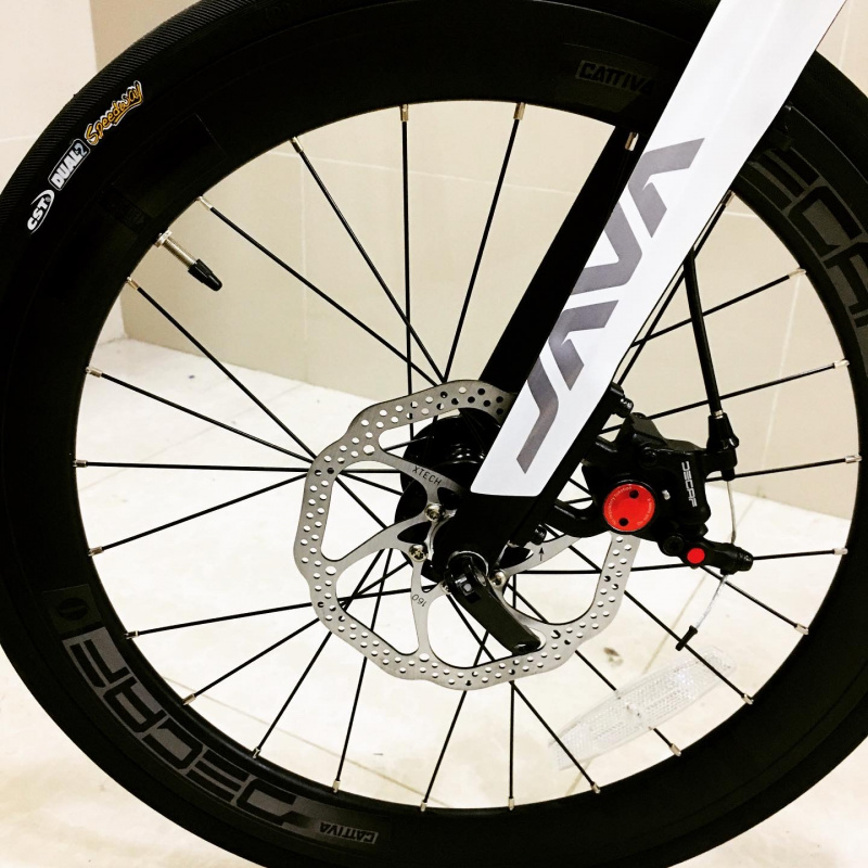 Matt black white JAVA CL-CB-22 CARBON 20" 451 碳纖維小輪徑公路車灣把 22s - 28goods