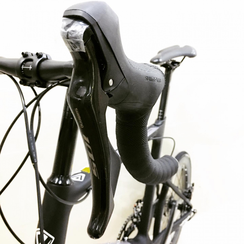 Matt black white JAVA CL-CB-22 CARBON 20" 451 碳纖維小輪徑公路車灣把 22s - 28goods