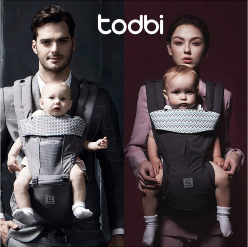 韓國 Todbi HIDDEN 360 人氣揹帶 [碳灰色] - bbmarket