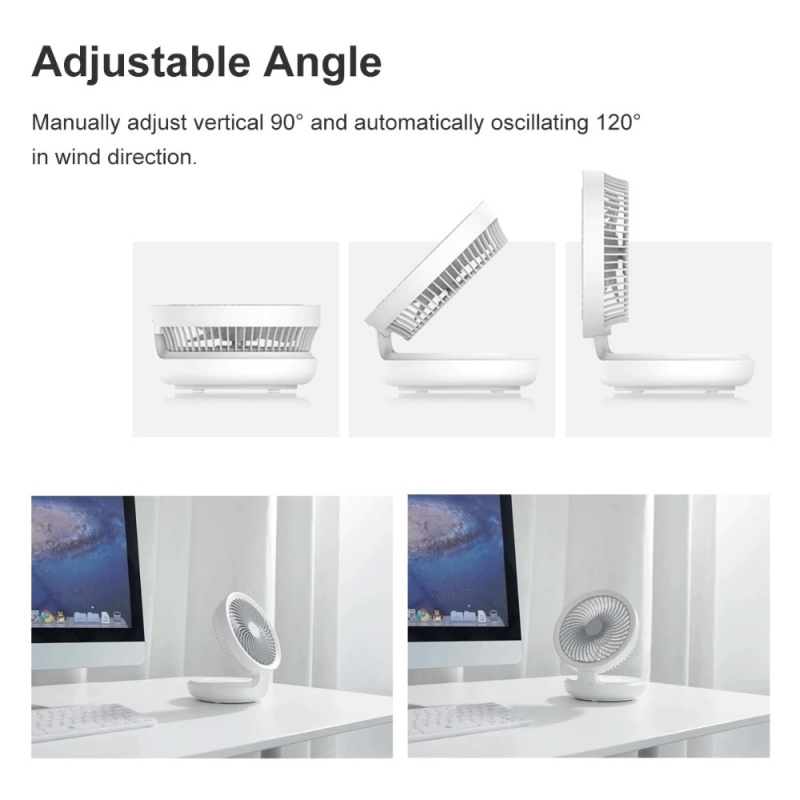 愛登edon E808 無線懸浮空氣循環扇 usb充電款折疊電風扇 - Mixer Audio