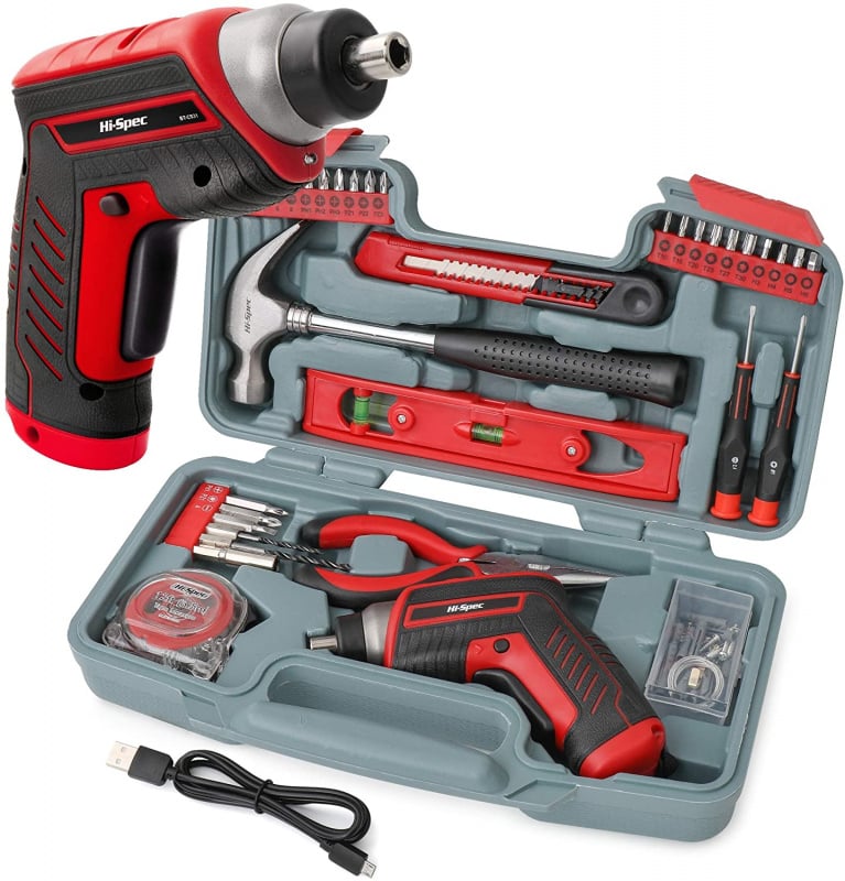 Hi-Spec 35pcs Tool Set with USB charging Screwdriver - ALINE DIRECT