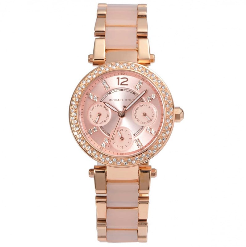 Michael Kors MK6110 Mini Parker Rose Gold Tone Dial 女士手錶 - LUXURY SAR