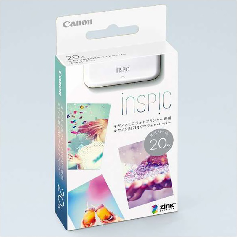 CANON INSPIC ZINK ZERO INK PHOTO PAPER ZP-2030-20 (20 SHEETS) 佳能即影即印相片紙 ...