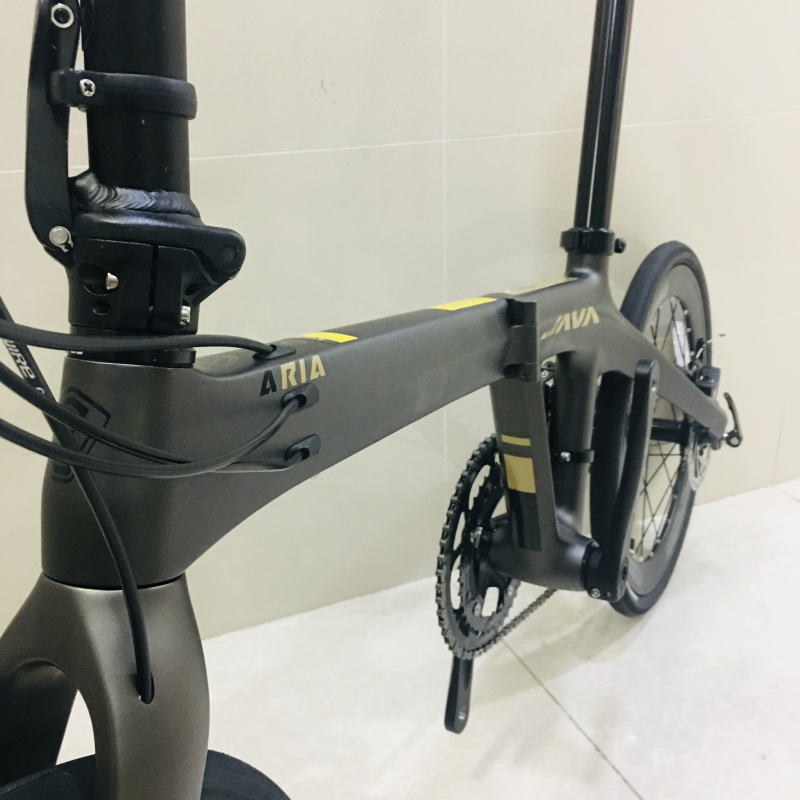 2021 Titanium JAVA ARIA FOLDING BIKE SHIMANO 18 Speed Carbon Fiber 碳纖維摺車 - 28goods