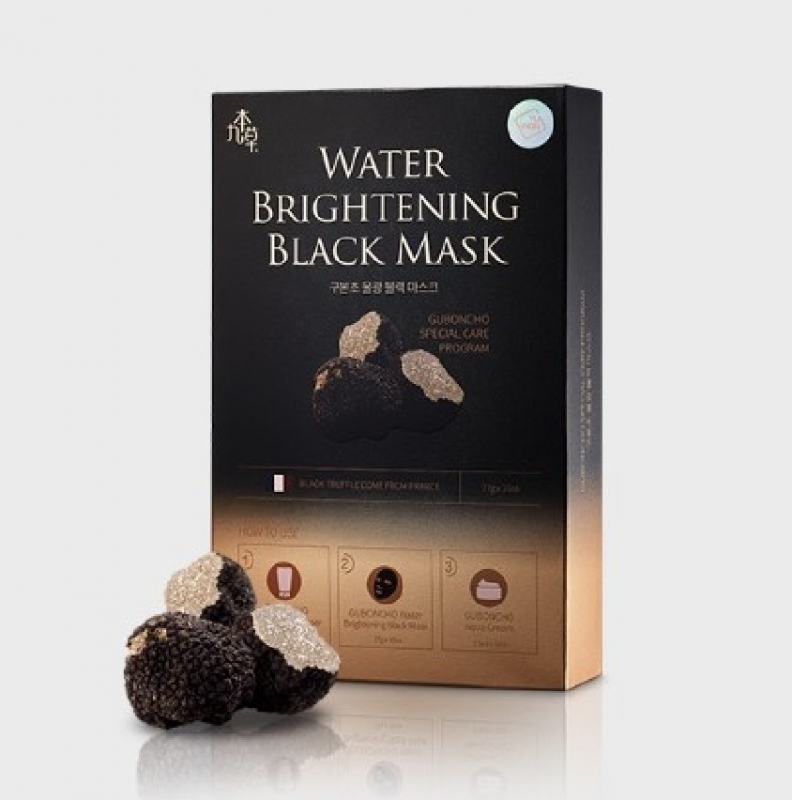 UGB 九本草黑松露水光黑面膜 Guboncho Watering Brightening Black Mask 27ml*10EA ...