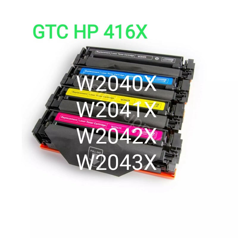 包郵(GTC) HP 416X W2040X,W2041X,W2042X,W2043X 環保碳粉盒有晶片，落機即用Color LaserJet ...