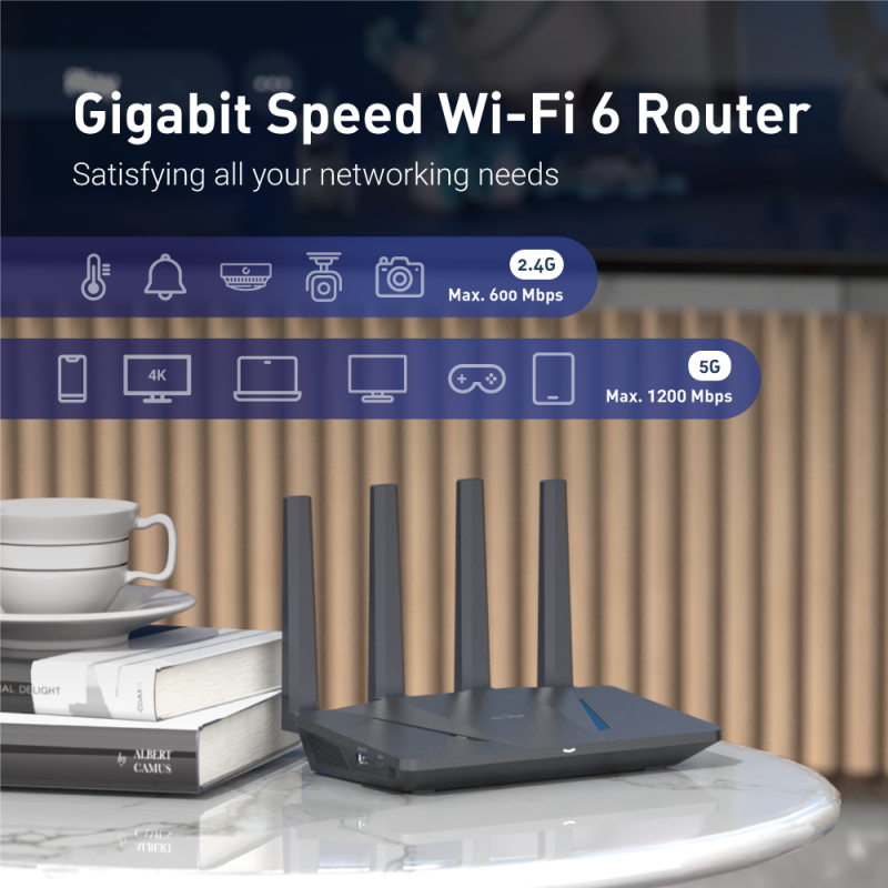 GL.iNet GL-AX1800 (Flint) OpenWRT WiFi6 AdGuard Home 家用路由器 - GLiNET