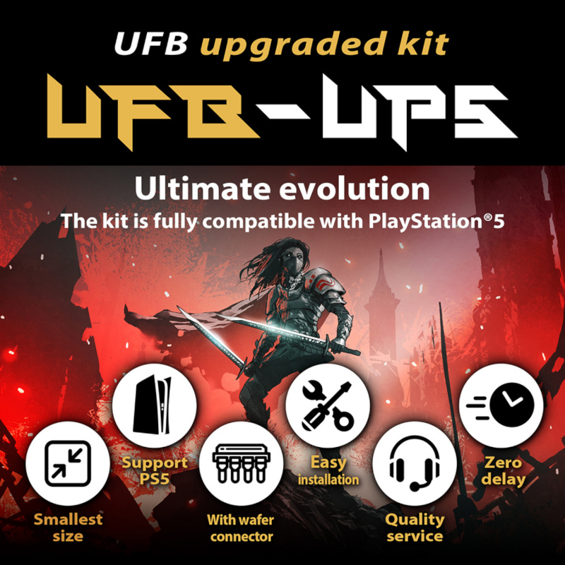 Brook UFB-UP5 Universal Fighting Board 通用格鬥板PS5升級套件 (需配備Brook UFB使用) - Supreme Factory Limited