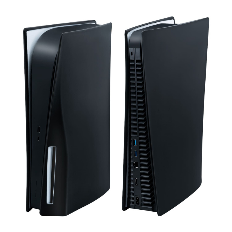 PS5 UHD Ultra HD 光碟版遊戲主機矽膠保護套 - 黑色 - Supreme Factory Limited