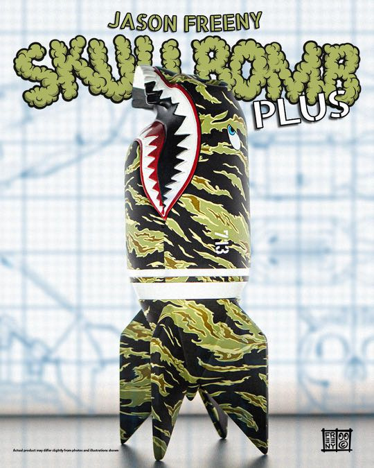 Mighty Jaxx Skull Bomb Plus by Jason Freeny 10" Polystone Art Toy - Go ...