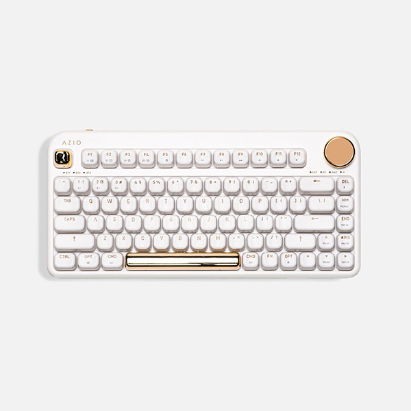AZIO IZO系列 藍牙無線機械鍵盤-主鍵區(山茶白 WHITE BLOSSOM) - 2000Fun電競專門店