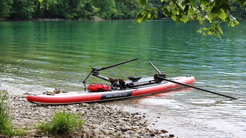 ROWonAir RowVista® Inflatable Rowing Skid system for rowing board with ...