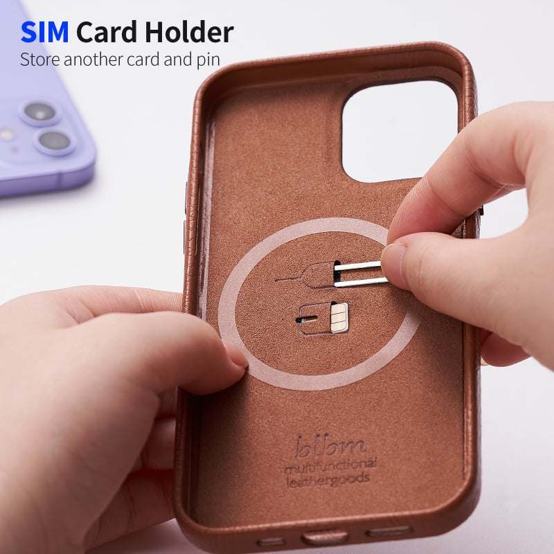 blbm iPhone MagSafe Phone 皮革Case + Wallet - Magicliving