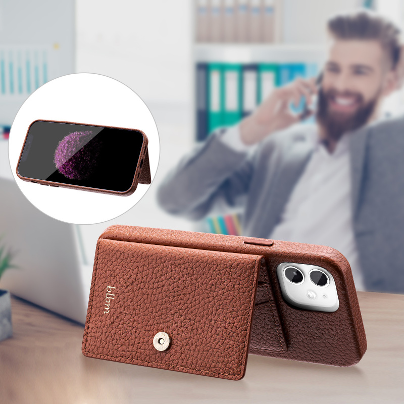 blbm iPhone MagSafe Phone 皮革Case + Wallet - Magicliving