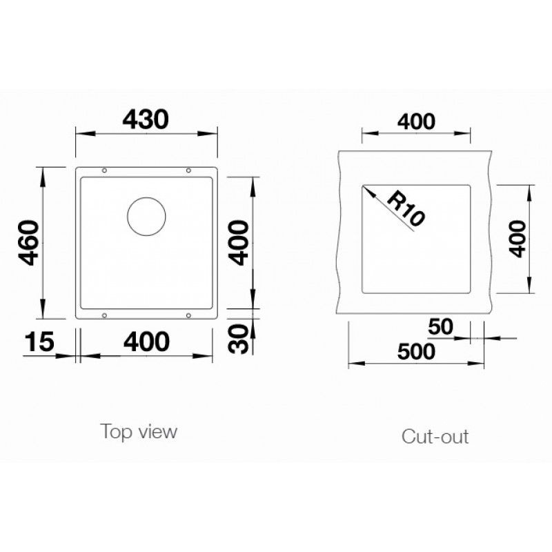 BLANCO SUBLINE 400-U(523422) - SiFu Pro