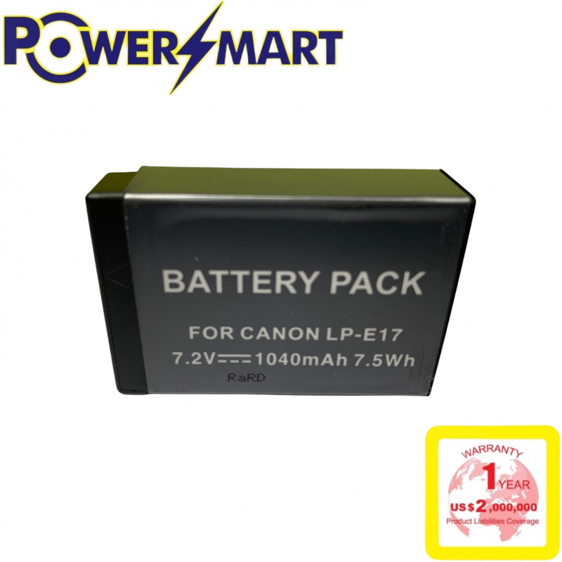 Powersmart - Canon LP-E17 代用鋰電池 - Well Power 宏力科技