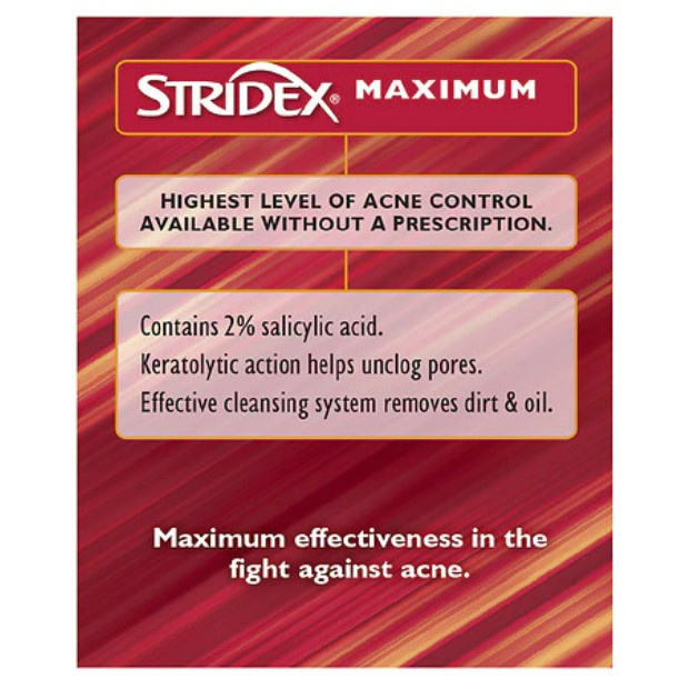 美國 Stridex 2%水楊酸抗痘 / 去黑頭潔面棉片 加強型 (55片) - TP Living
