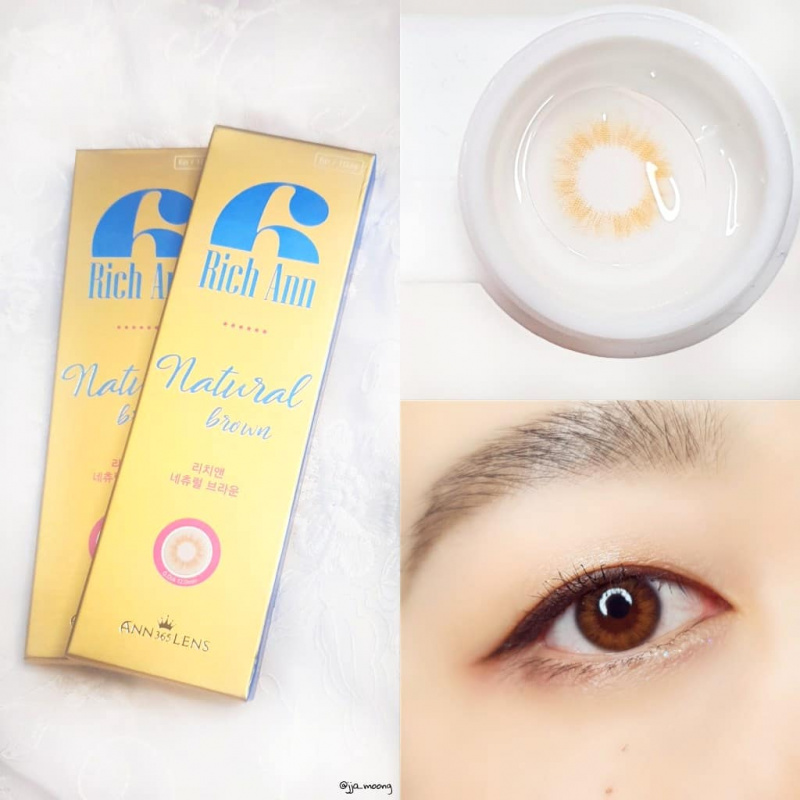 Ann365 Rich Ann Natural Brown 앤365 원데이 리치앤 네츄럴 브라운 - KOS高老闆隱形眼鏡專門店
