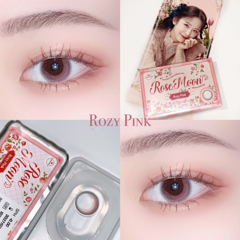 Lensvery Monthly RoseMoon Rosy Pink 로즈문 로지 핑크 - KOS高老闆隱形眼鏡專門店