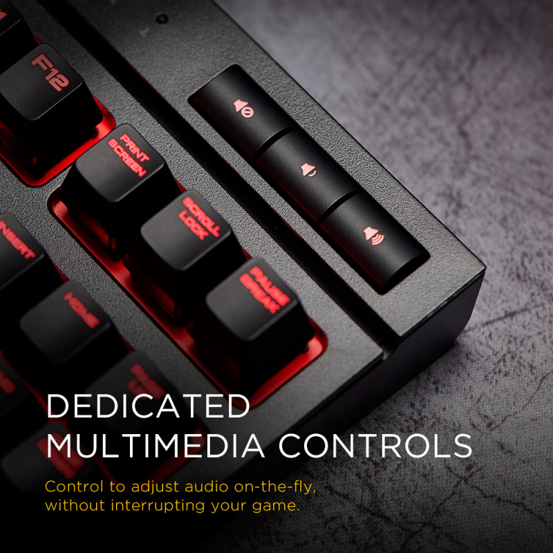 Corsair K63 Red LED Compact Mechanical Gaming Keyboard - Cherry MX Red (CH-9115020-NA ...