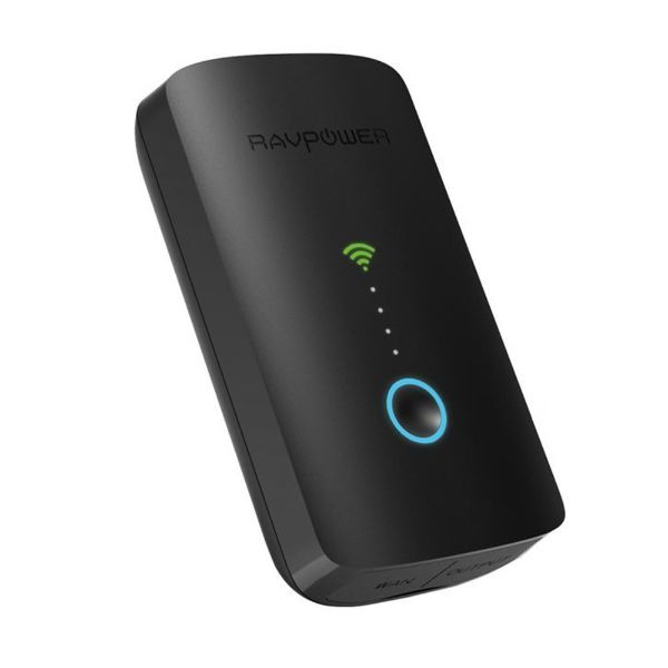 RavPower RP-WD03 FileHub 6000mAh Filehub Plus Wireless Travel Router ...