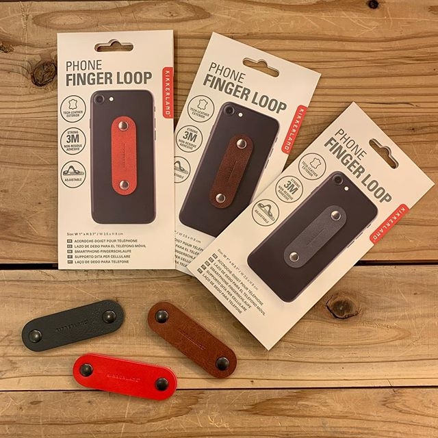 KIKKERLAND Phone Finger Loop 電話手指皮環 - Carefree Online