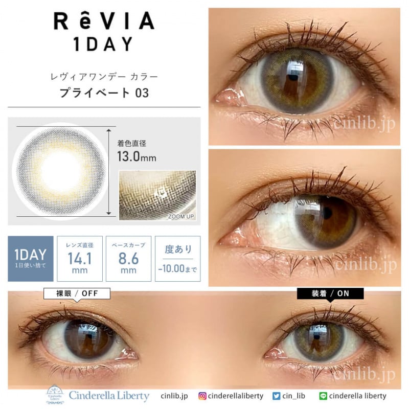 Revia 1day Private03 レヴィア ワンデー プライベート03 - KOS高老闆隱形眼鏡專門店