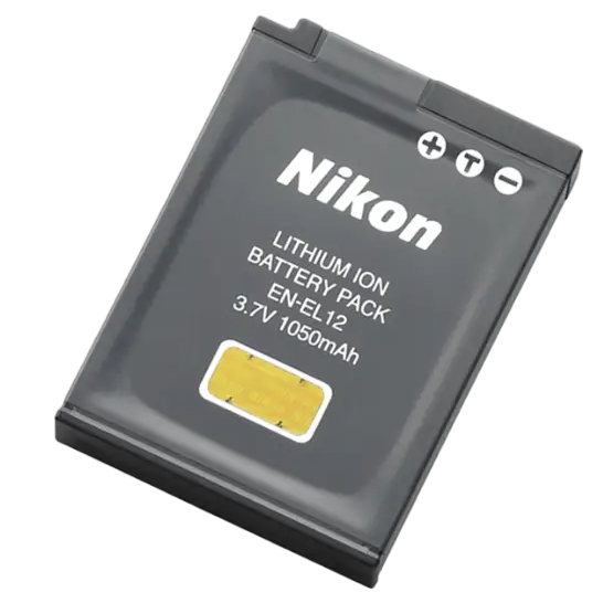 Nikon Rechargeable Li-ion Battery 原廠鋰離子電池 (3.7V, 1050mAh) EN-EL12 價錢、規格 ...