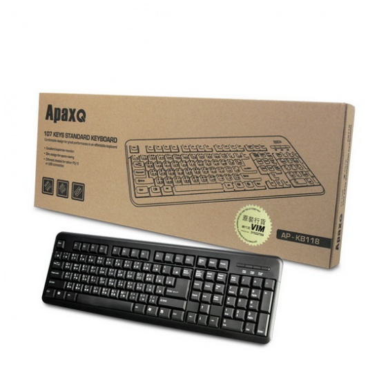 ApaxQ 有線鍵盤 AP-KB118 價錢、規格及用家意見 - 香港格價網 Price.com.hk
