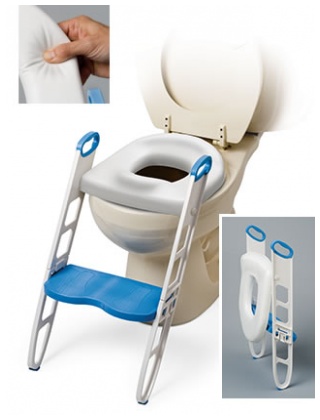MOMMY'S HELPER Contoured Cushie Step-Up Padded Potty Seat with Step ...