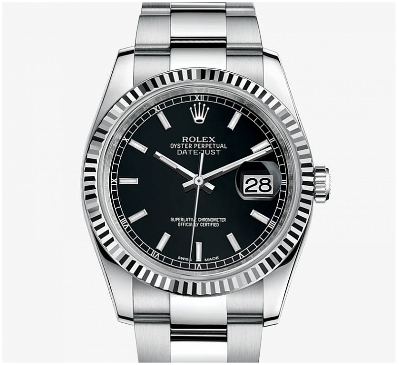 Rolex Datejust 36 條字時標黑面錶面蠔式錶帶腕錶 116234 - 72600 價錢、規格及用家意見 - 香港格價網 ...