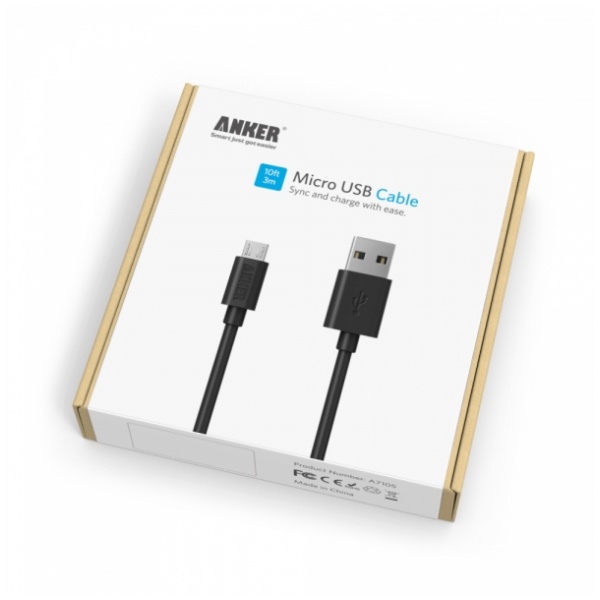 Anker Micro USB to USB Cable (10ft / 3m) 價錢、規格及用家意見 - 香港格價網 Price.com.hk