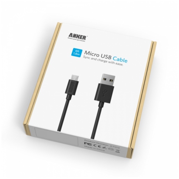 Anker Micro USB to USB Cable 1.8m 價錢、規格及用家意見 - 香港格價網 Price.com.hk