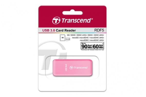 TRANSCEND RDF5R USB 3.0 Sd/microSD Card Reader(Pink) 價錢、規格及用家意見 - 香港格價網 ...