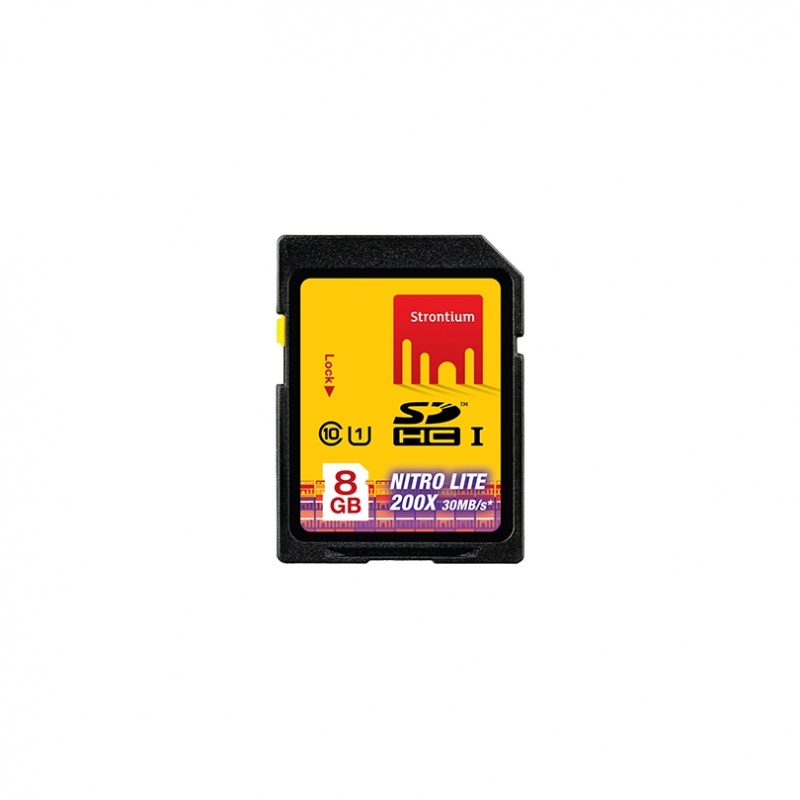 Strontium Nitro Lite 200x Class 10 UHS-I SDHC 記憶卡 8GB [R:30] (SRL8GSDU1 ...