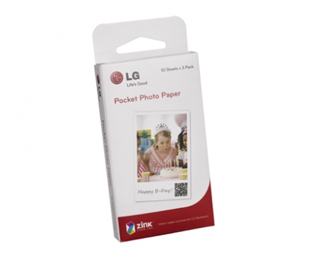 LG 樂金 Pocket Zink Photo Paper 30 Sheets 價錢、規格及用家意見 - 香港格價網 Price.com.hk