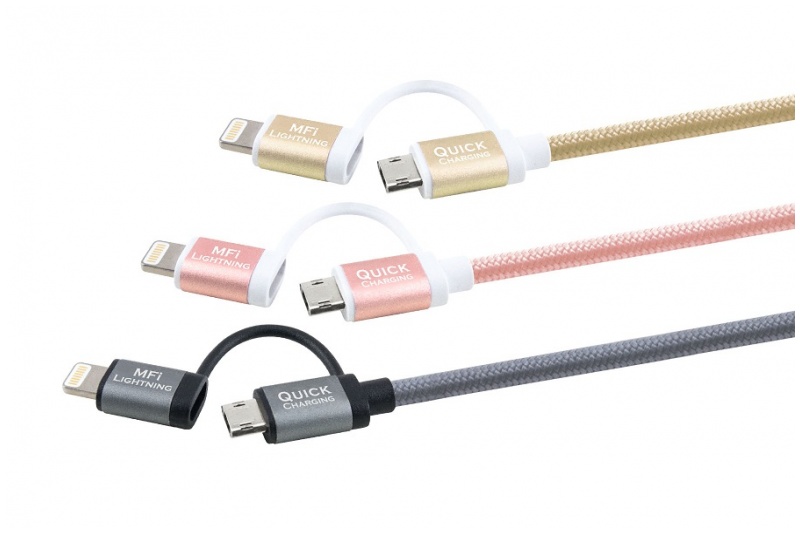 XPower 3rd Gen. 1.2M 2 in 1 Lightning + Micro USB Cable w/MFI 價錢、規格及用家 ...