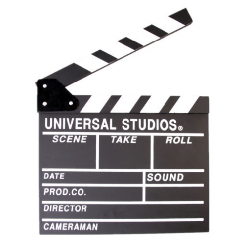 FOCUS Wooden Movie TV Directors Cut/Action Slate Video Scene Clapper ...