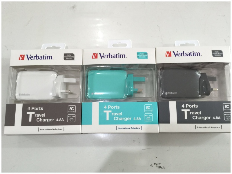Verbatim 4 Ports USB Travel Charger 價錢、規格及用家意見 - 香港格價網 Price.com.hk