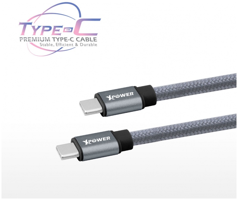 XPower 1.2m Type-C to Type-C Aluminium Alloy Cable 價錢、規格及用家意見 - 香港格價網 ...