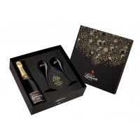 Lanson Black Label Brut Champagne Gift Box with 2 Black Glasses 價錢、規格及用 ...