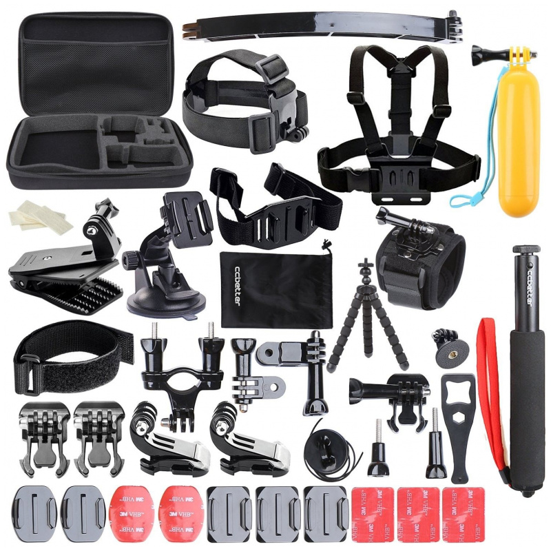 FOCUS 50 in 1 Sports Action Camera Accessories for GoPro Hero 4 Session ...