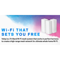 Linksys 三頻路由器 Velop Intelligent Mesh WiFi System, Tri-Band, 3-Pack White (AC6600) - WHW0303 價錢 ...