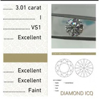 Diamond ICQ GIA證書 3.01卡 I 色 VS1 EX EX EX FNT 價錢、規格及用家意見 - 香港格價網 Price ...