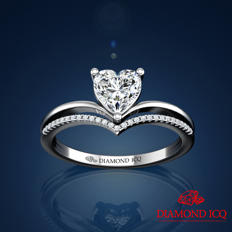Diamond ICQ 專業鑲嵌 18K白金鑽石戒指托 Diamond ICQ 7276 心型鑽石 價錢、規格及用家意見 - 香港格價網 ...