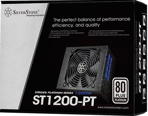 SilverStone 1200W 80 Plus Platinum Fully Modular PSU ST1200-PT 價錢、規格及用家 ...